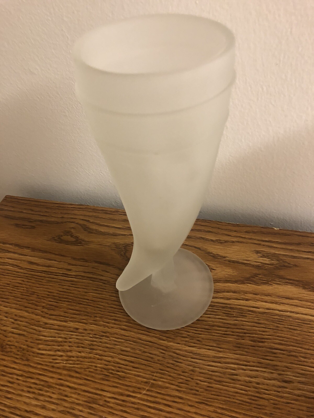 Vtg Indiana Glass Tiara Frosted Glass Powder Horn 1970s Viking Pilsner ...