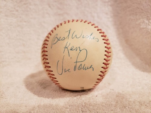 VINTAGE&RARE Vic Power AUTOGRAPHED Baseball, Minnesota Twins, LOOK-NICE ...