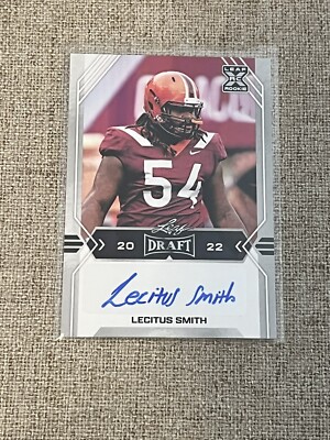 Lecitus Smith Rookie Autograph 2022 Leaf Draft #BA-LS1 | eBay