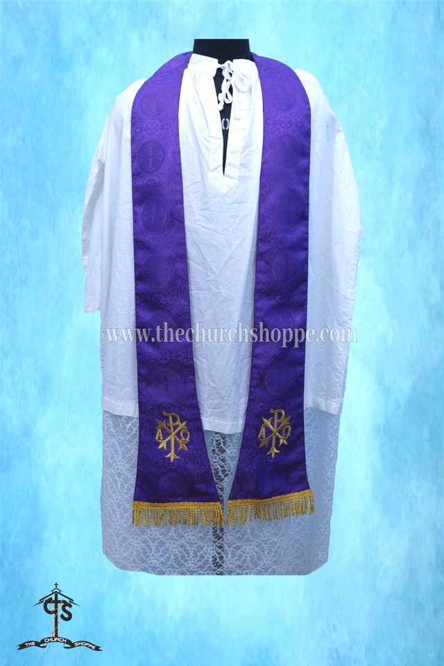 Violet Chasuble.St. Philip Neri Style vestment & mass set , Pelican ...