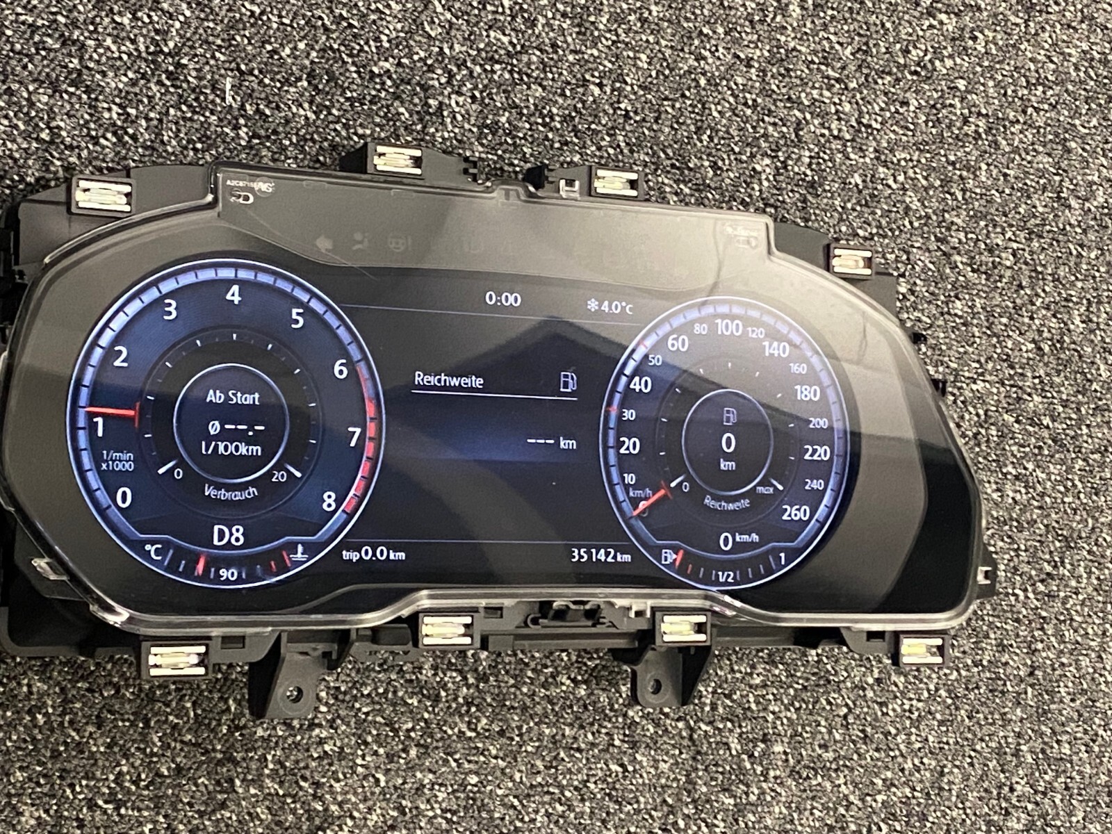 VW PASSAT B8 DIGITAL TACHO KOMBIINSTRUMENT VIRTUELLES CLUSTER VIRTUAL ...
