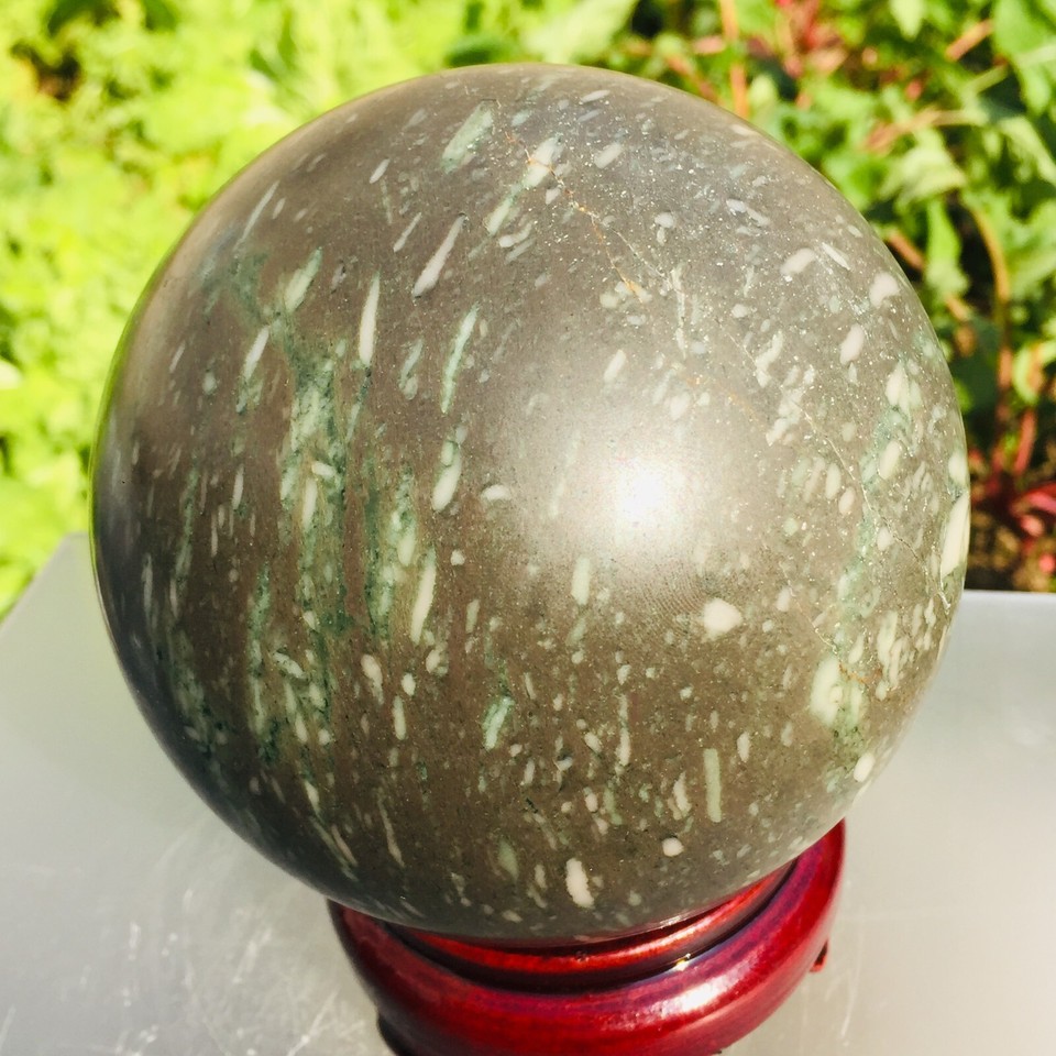 1693g Large Natural Zebra Jasper Quartz Crystal Ball Specimen Healing ...