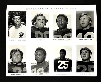 1973 Missouri Tigers Football Team Coach Al Onofrio Vintage Promo Photo ...