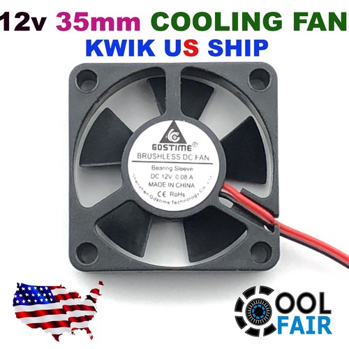 12V 35mm New Cooling Case Fan 35x35x10mm 3510 DC PC Computer 3D Printer ...