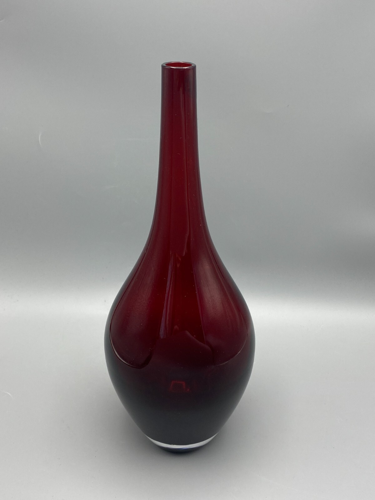 Ikea Ruby Red Salong Vase 12.5" Blown Glass #16789 Free Shipping! | eBay
