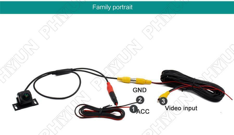 170° Fisheye Lens Car Rear View Reverse Backup Camera Dynamic Track ...