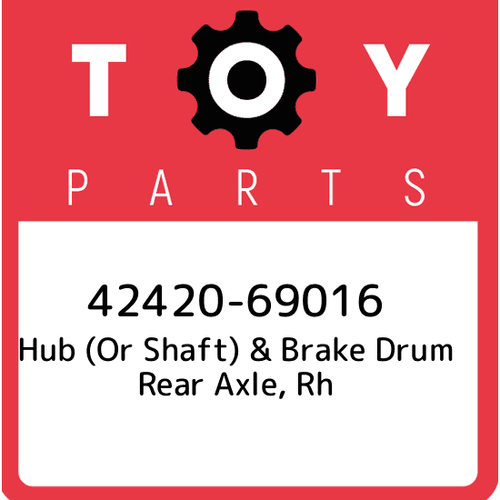 42420-69016 Toyota Hub (or Shaft) & Brake Drum Rear Axle RH 4242069016 ...