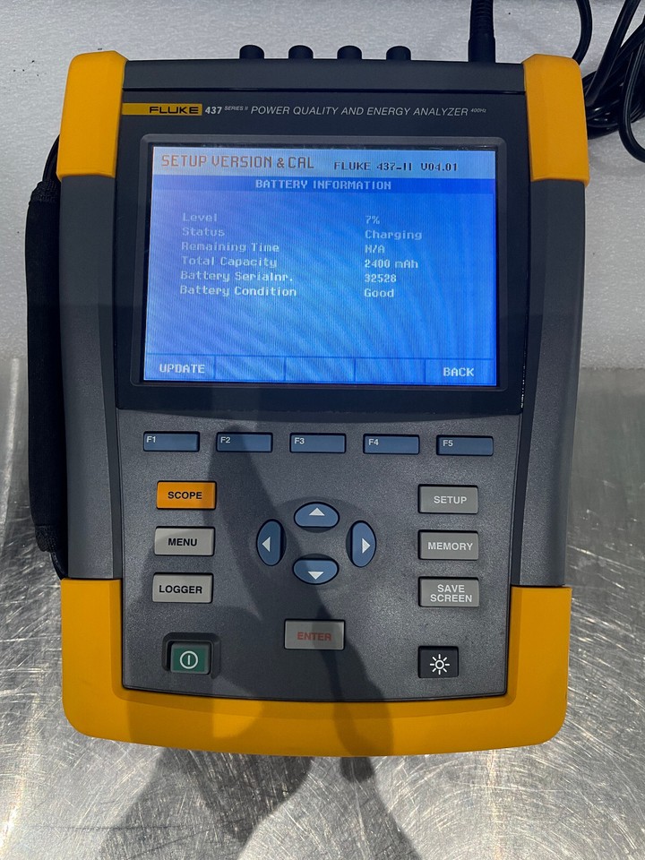 Fluke 437 Series II Power Quality and Energy Analyzer w 4x i430-FLEXI ...