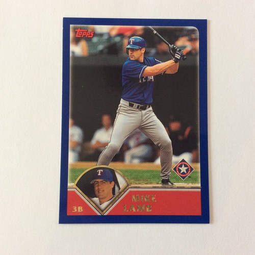 2003 Topps #245 Mike Lamb Texas Rangers | eBay