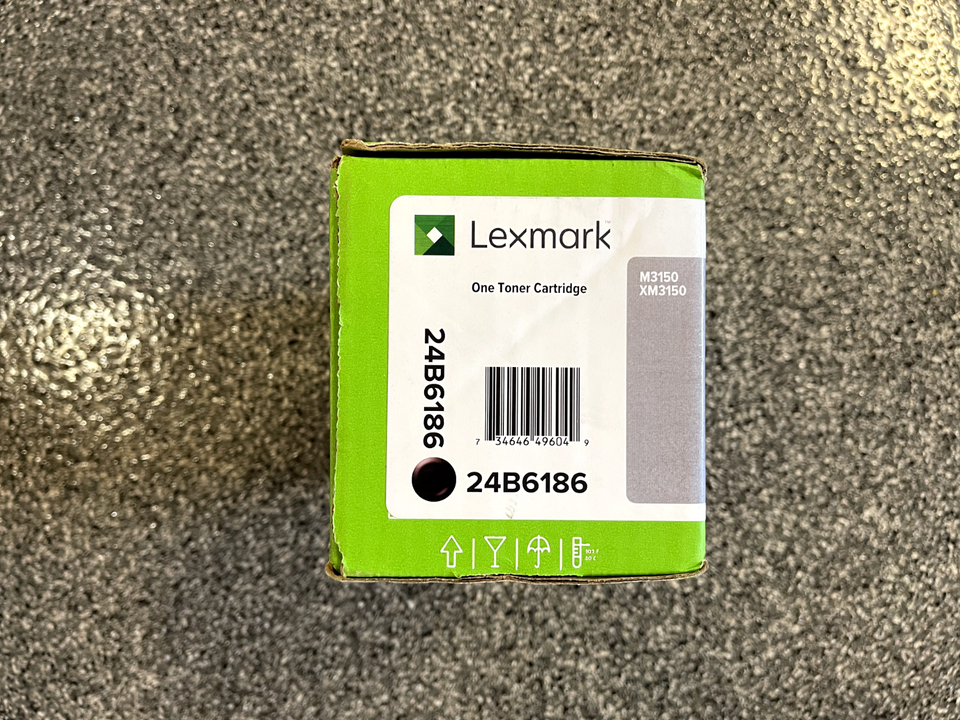 Genuine Lexmark 24B6186 Toner Cartridge Black M3150 XM3150 | eBay