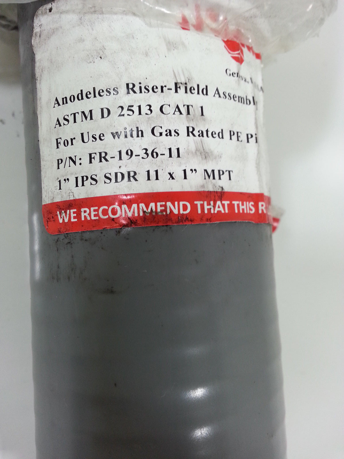 Normac Anodeless Flex Riser 1" IPS for Gas Supply Pool and Spa Heaters ...