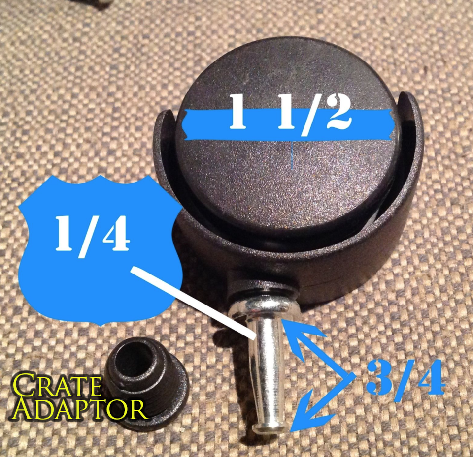 Casters Caster Wheels 4 Sets 16 Casters DIY projects plant caddy ...