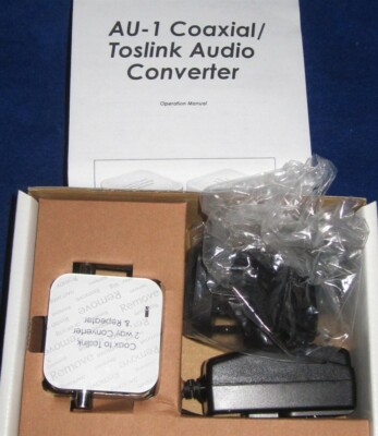Ambery AU-1 Coax / Toslink 2 way Converter & Repeater | eBay