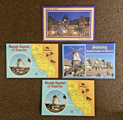 Vintage Solvang, CA Postcard Lot (4) various scenes | eBay