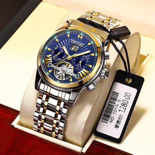 POEDAGAR MEN WATCH Automatic Mechanical Waterproof StainlessSteel ...