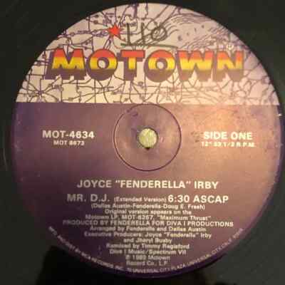 Joyce "Fenderella" Irby Mr. D.J. Vinyl Single 12inch Motown | eBay.de