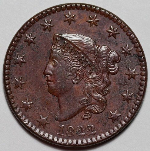 1822 Coronet Head Large Cent - Higher Grade - US 1c Copper Coin | eBay
