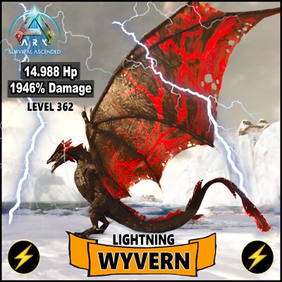 ARK Survival Ascended PC/PS5/XBOX PVE TOP STATS LIGHTNING WYVERN 💎 1946 Damage | eBay