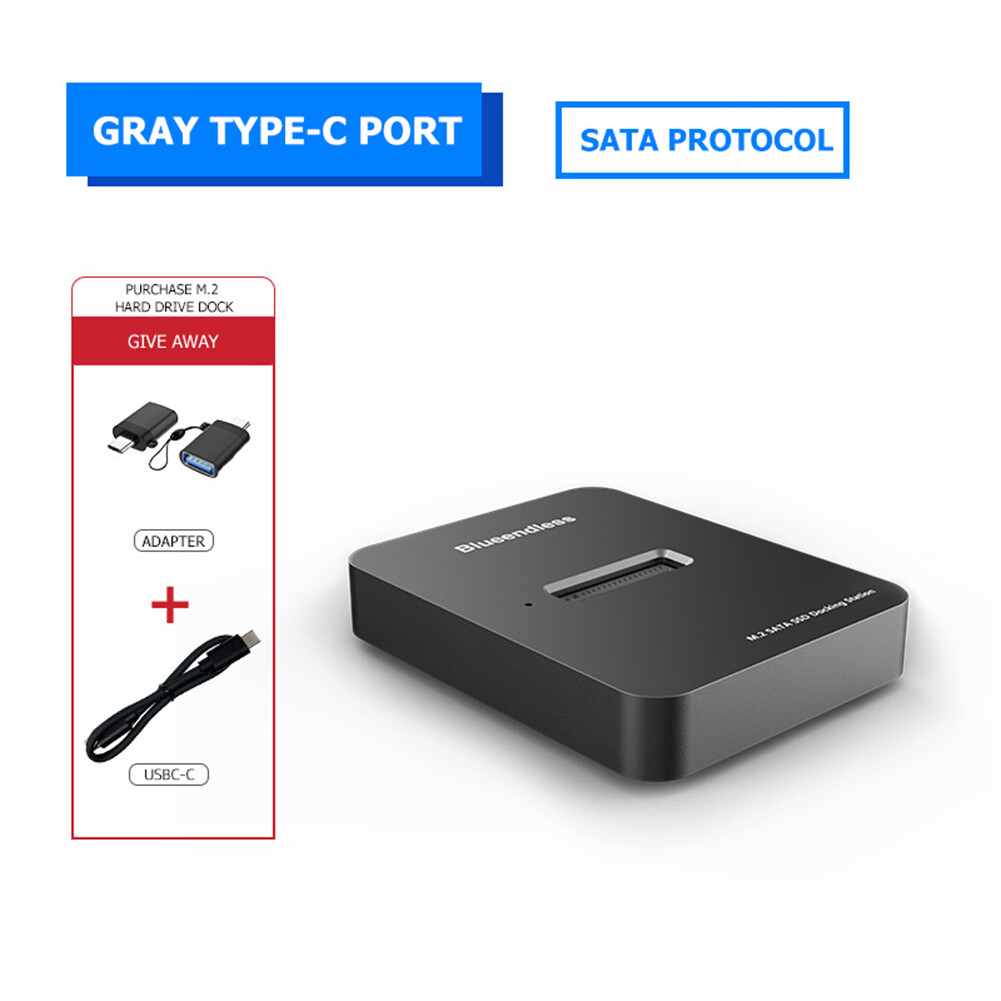 SD01 Type-C SSD Docking Station 10Gbps M.2 SATA Reader Adapter # | eBay