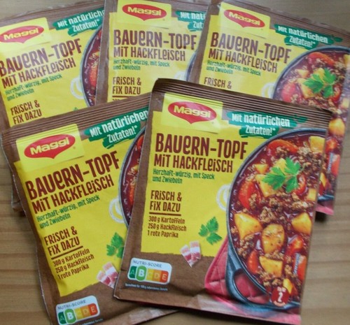 Maggi Fix "Bauerntopf mit Hackfleisch" (33,33/kg) 5 x 39g - Top Preis ...