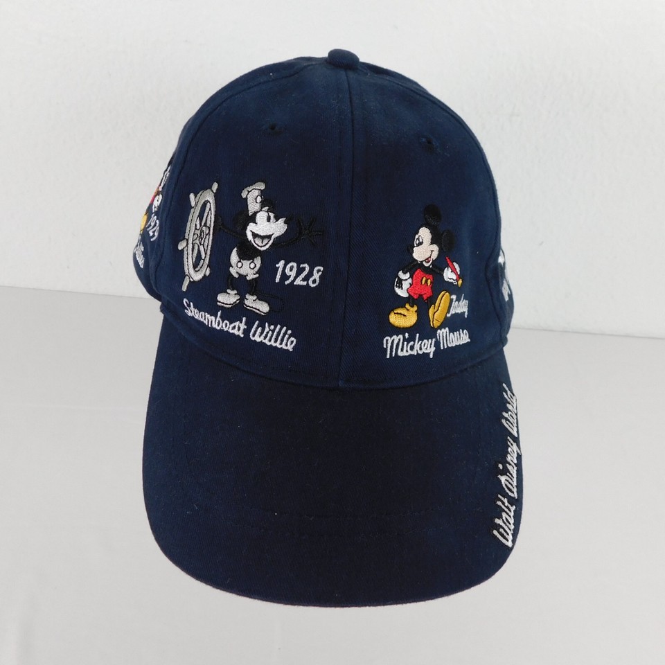 Walt Disney World Hat Unisex Blue Baseball Cap Cotton Embroidered ...