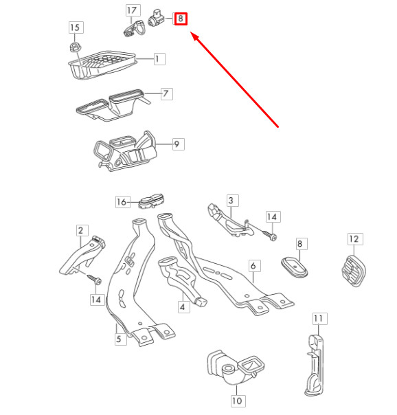 OEM Volkswagen PASSAT B7 Air Quality Sensor 5K0907659 Genuine for sale ...