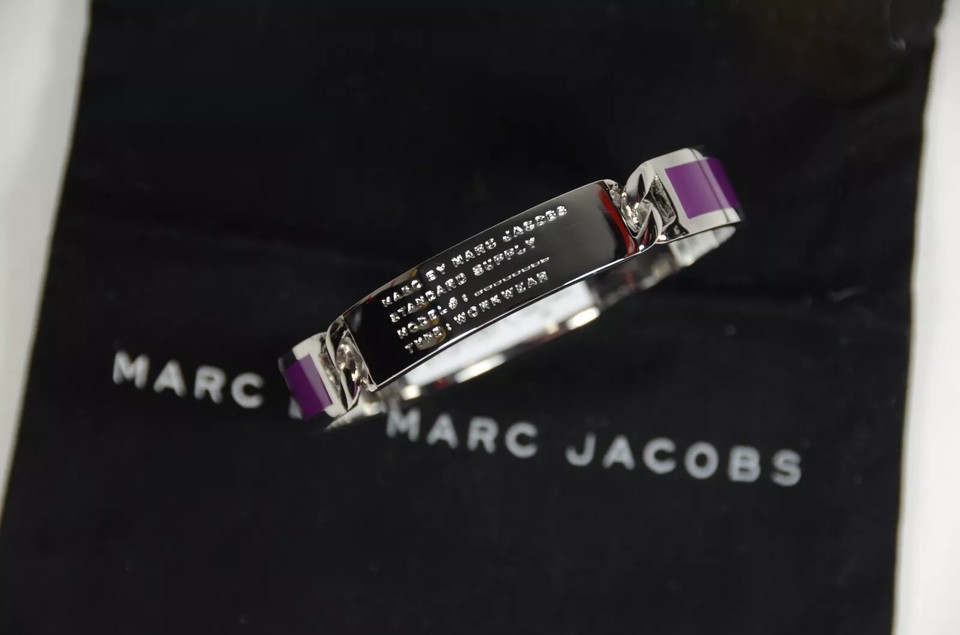 Marc by Marc Jacobs Signature Standard Supply ID Plaque Enamel Bangle ...