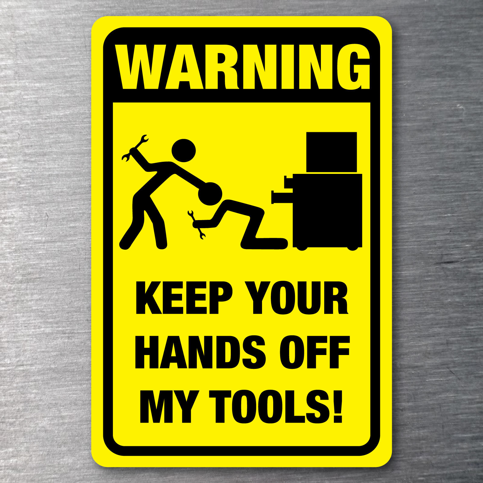 Tool box warning sticker rude funny prank quality water & fade proof ...