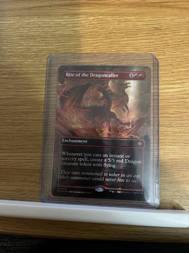 Rite of the Dragoncaller (Borderless) (Mana Foil)- Foundations (FDN) | eBay