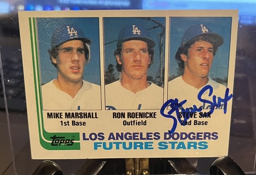 1982 Topps Steve Sax RC #681 AUTO “MINT” Dodgers Future Stars ROOKIE ...