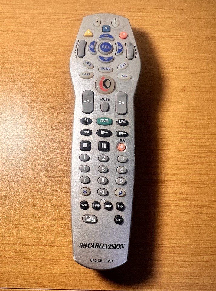 CABLEVISION (Optimum) UR2-CBL-CV02 Universal TV/Cable Remote Control ...