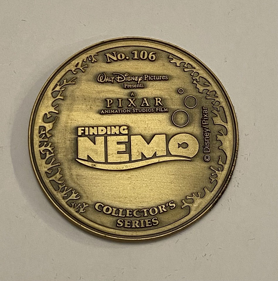 2003 Disney Pixar Finding Nemo MARLIN & DORY Collector's Series Coin ...