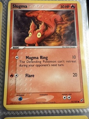 Slugma 75/107 EX Deoxys Pokemon Card NM | eBay