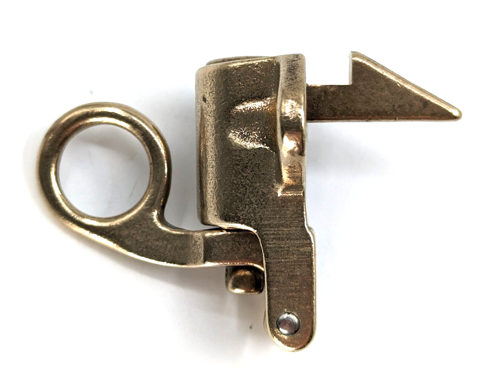 NOS! Vintage Solid Bright Brass European-Style Transom Catch w/Pointed Latch | eBay