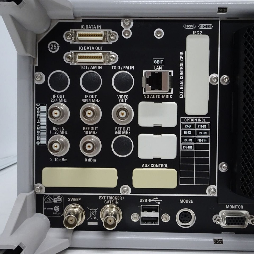 Rohde & Schwarz FSQ26 Signal Analyzer 20Hz-26.5GHz 1155.5001.26 JUNK AS ...