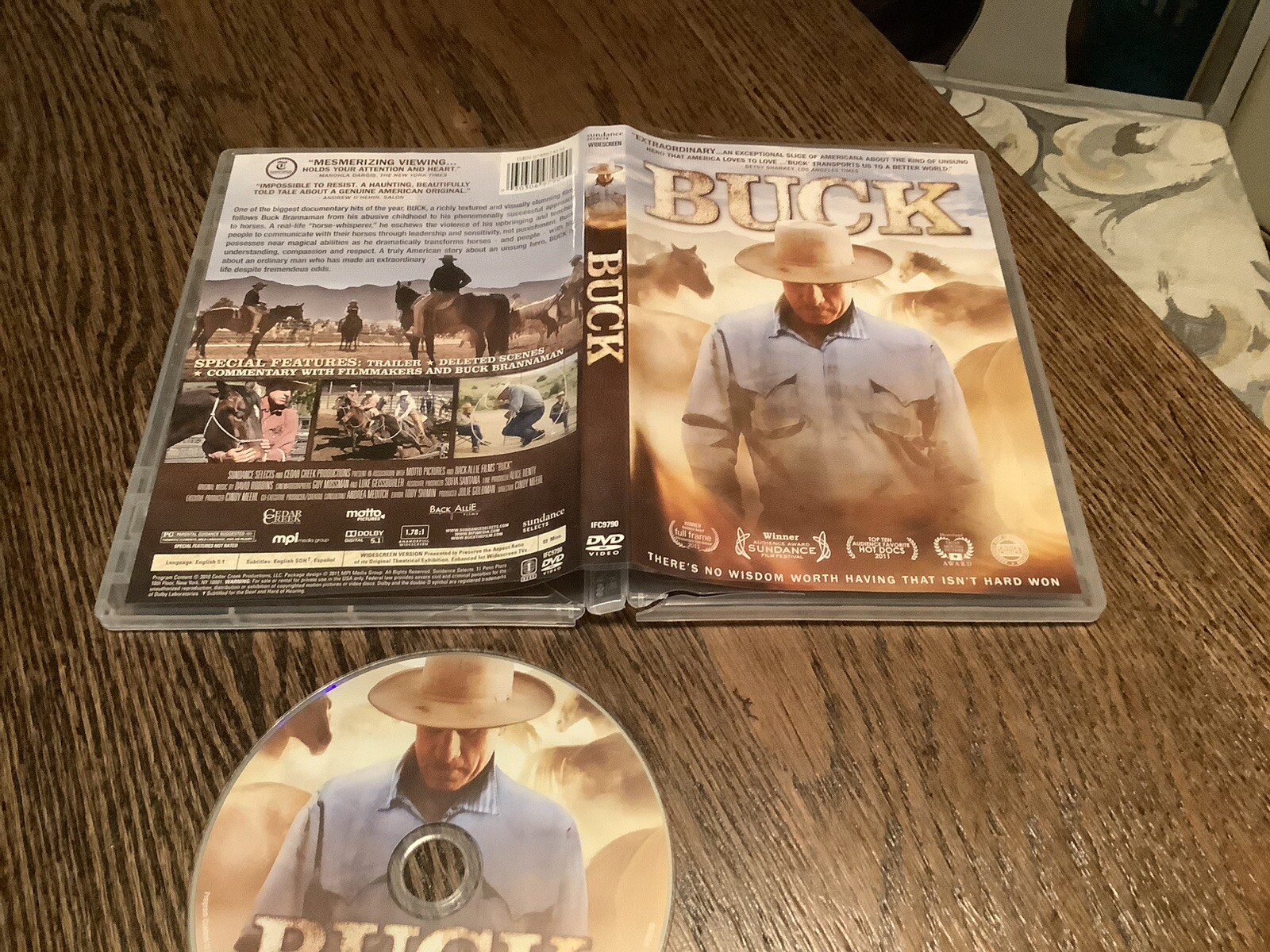 Buck (DVD, 2011) Used Western Horses Touching Americana Free USA Ship ...