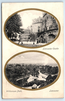 POSTCARD LANCASTER CASTLE - WILLIAMSON PARK - LANCASHIRE 1917 | eBay