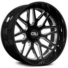 CALI OFF-ROAD Invader 9115 20X10 6X139.7 ET-25 Gloss Blk//Milled (Qty ...