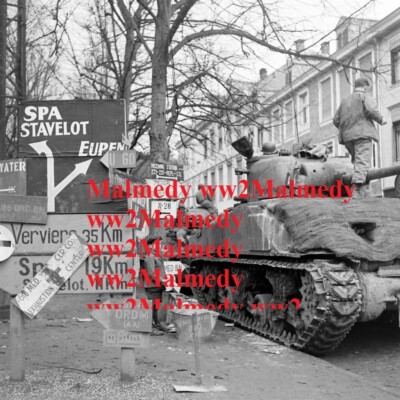 US ww2 Photo Malmedy Ardennes Spa Verviers Bastogne Stavelot Eupen ...