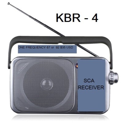 SCA RADIO KBR4/ 1 FREQUENCY SCA RECEIVER 1 STATION ONLY 67 OR 92 | eBay