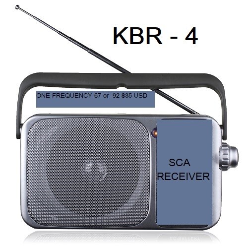 SCA RADIO KBR4/ 1 FREQUENCY SCA RECEIVER 1 STATION ONLY 67 OR 92 | eBay