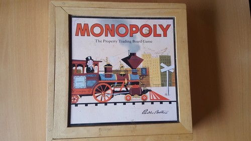 Wooden Box Monopoly Nostalgia Edition Game Parker wooden houses PART ...