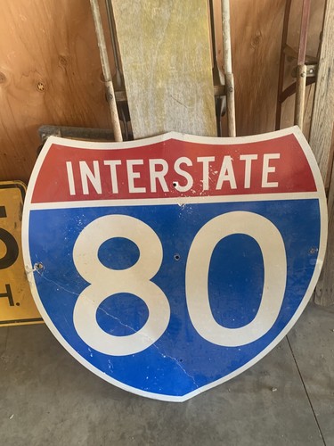 Interstate 80 Freeway Highway Shield Road Sign 36x36 | eBay