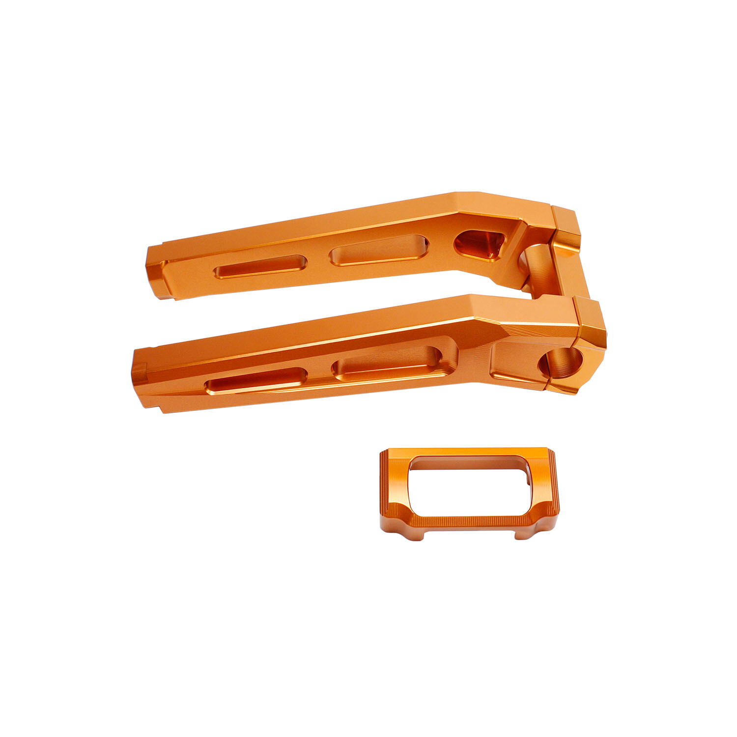 1" Bar 10" Orange Pullback Risers Kit for Harley Street Bob Road King ...