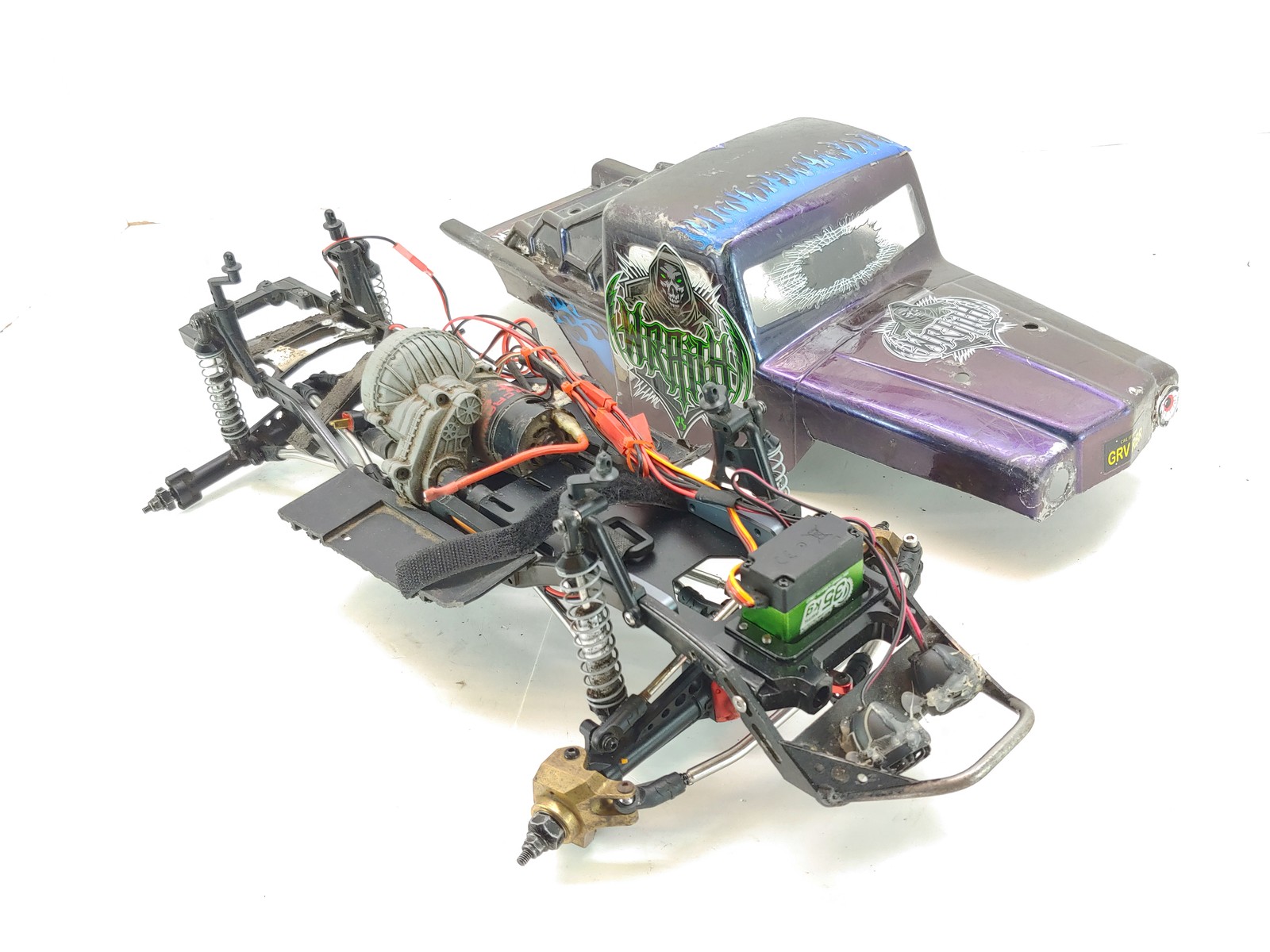 Upgraded Axial SCX10 1/10 4x4 Rock Crawler w/ Motor & Servo & Custom ...