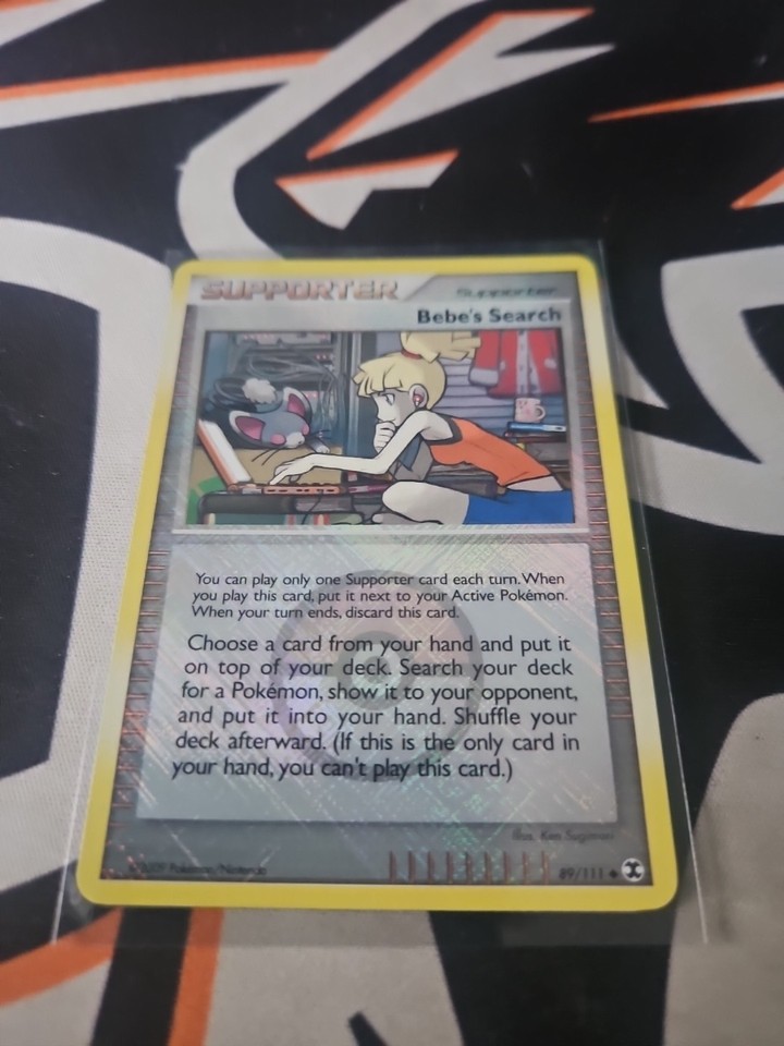 89/111 Bebe’s Search Crosshatch Pokeball Holo League Promo Pokemon Card ...