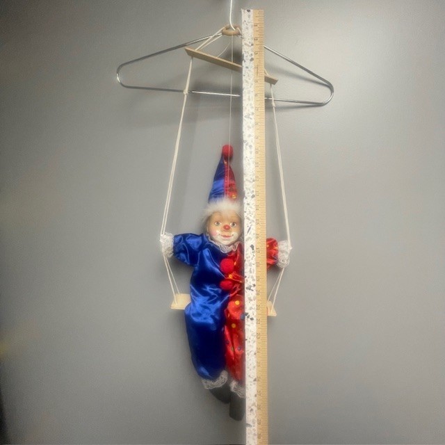Vintage Clown Marionette Puppet With Porcelain Face - Approximately 16 ...