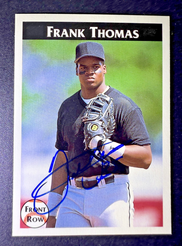 1992 Front Row Signatures Frank Thomas AUTO Autograph 2424/4000 #3 On ...
