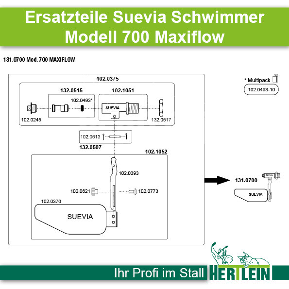 Ersatzteile SUEVIA Schwimmer Modell 700 | eBay.de