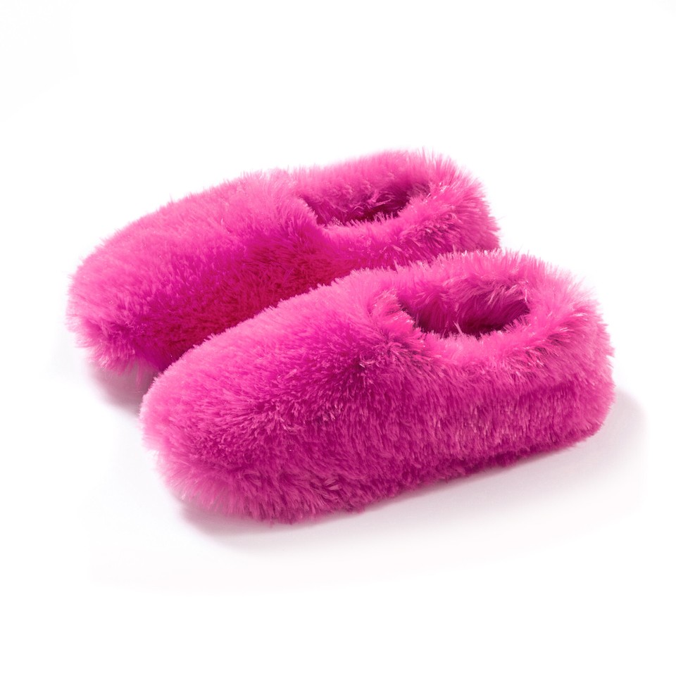 Fuzzy Winter Indoor Slippers for Women, Plush Warm Moccasin Slippers ...